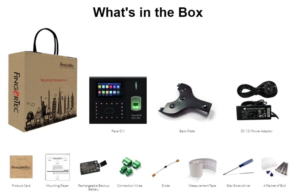 FingerTec Face Recognition Face ID X - Cubyte Soft Sdn Bhd